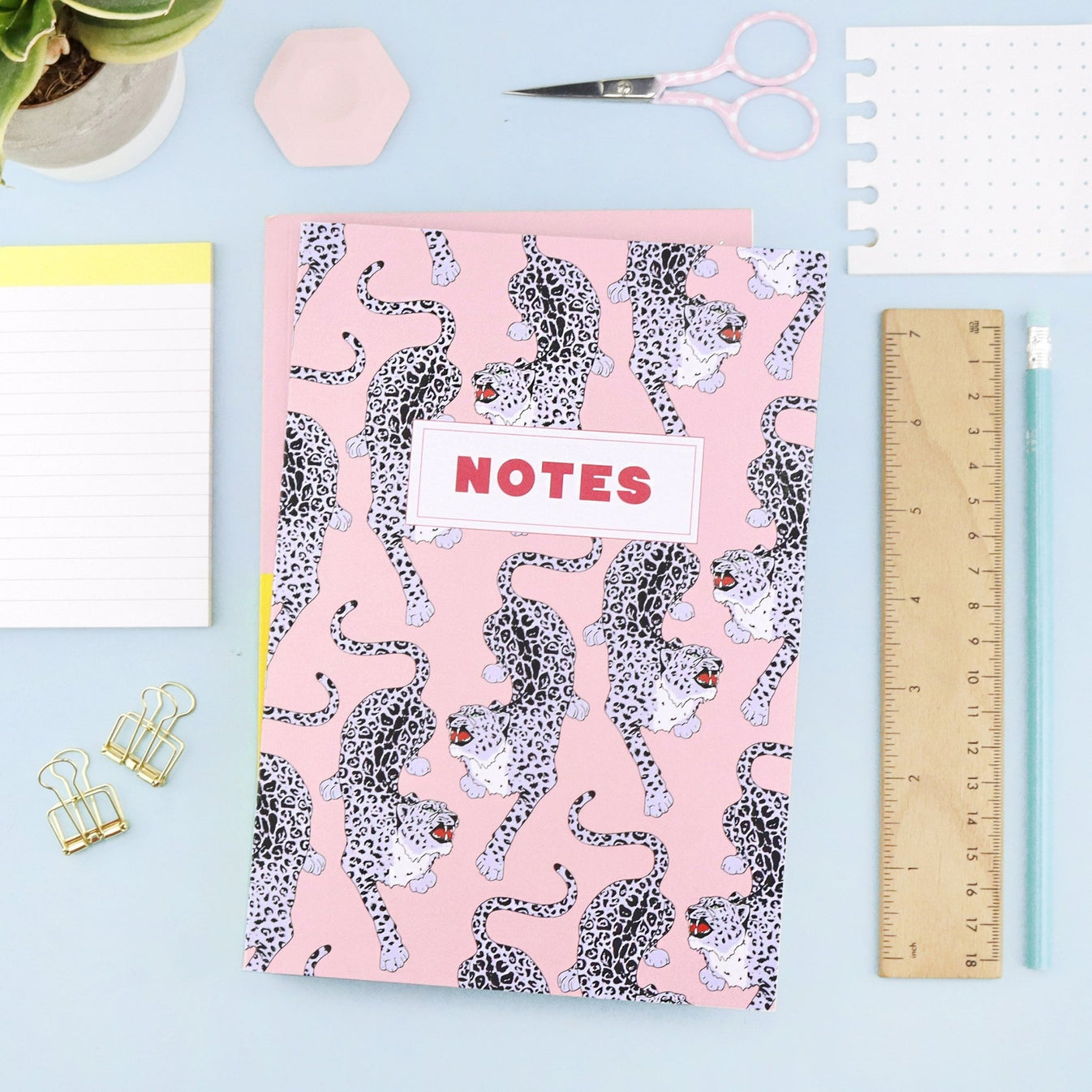 Leopard Pattern Notebook | Fawn and Thistle | Eco Stationery