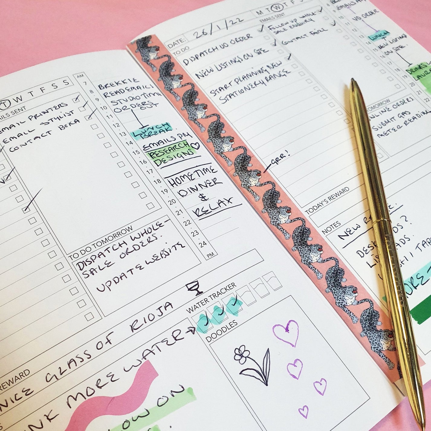 Peach Daily Planner | Fawn and Thistle