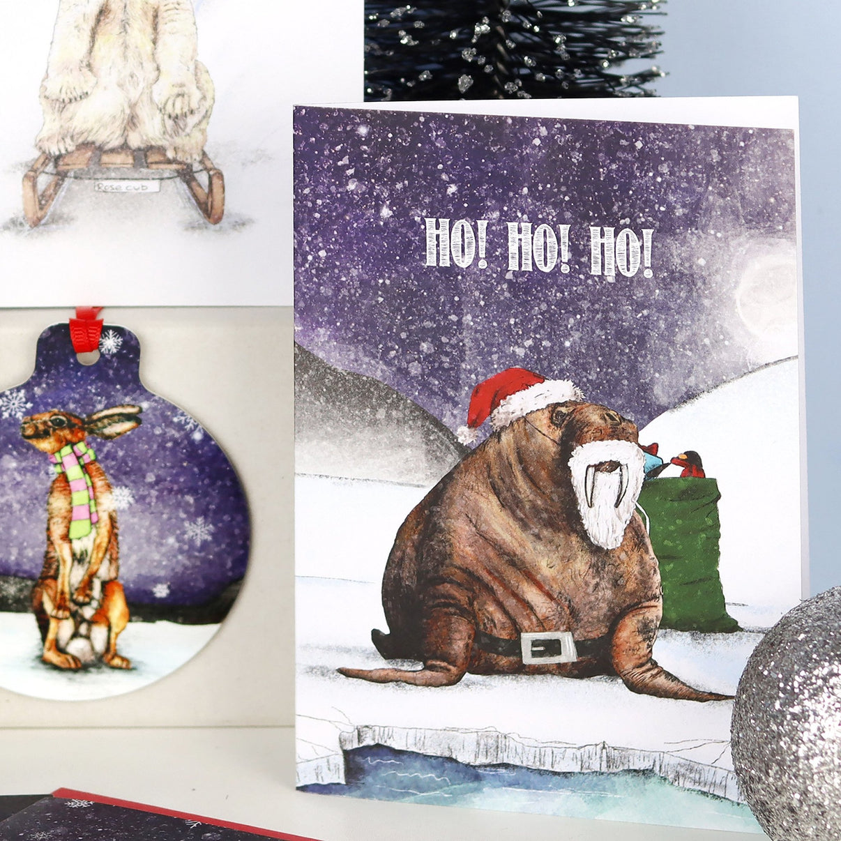 Walrus Santa Winter Wonderland Christmas Card | Fawn & Thistle